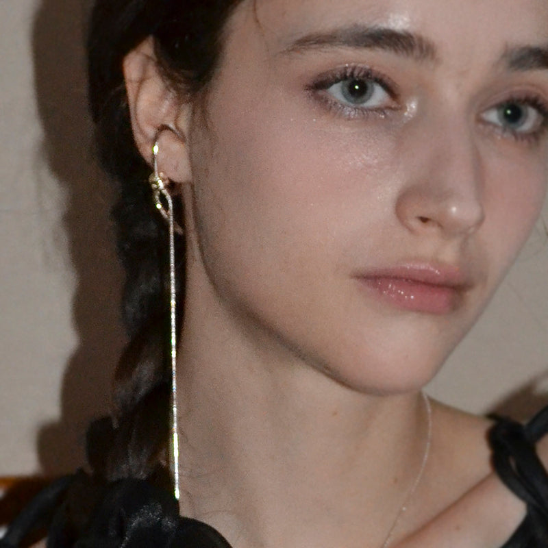 リボン クラシック イヤカーフ / Ribbon classic earcuff | アモンズ – amondz